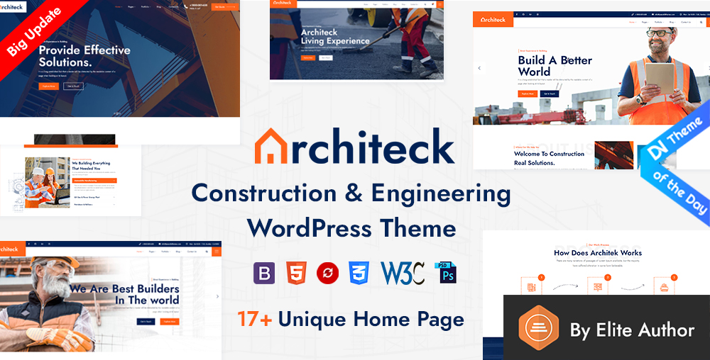 Architeck - Construction WordPress Theme by peacefulqode | ThemeForest